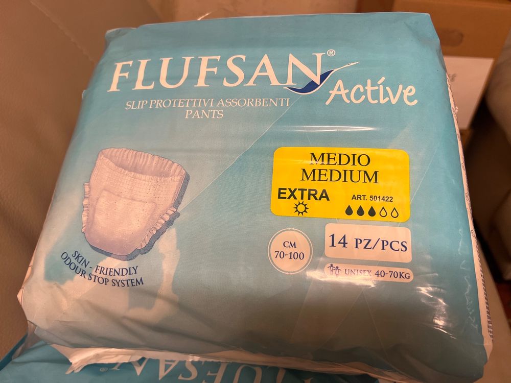 4 Pack Flufsan Active Inkontinenz Slips Medium(m) (Neu (gemäss ...