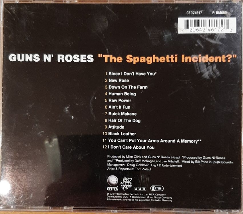 Guns 'N' Roses - The Spaghetti Incident, USA Hardrock 1993 | Kaufen auf ...