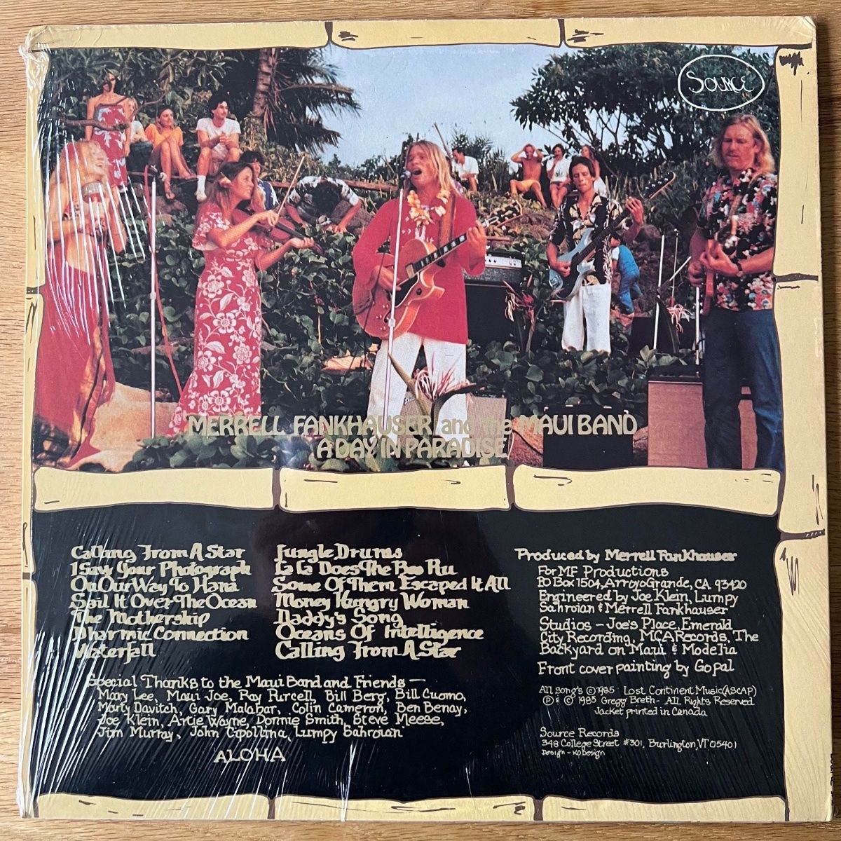 Merrell Fankhauser & The Maui Band - A Day In Paradise /1.US (Gebraucht ...