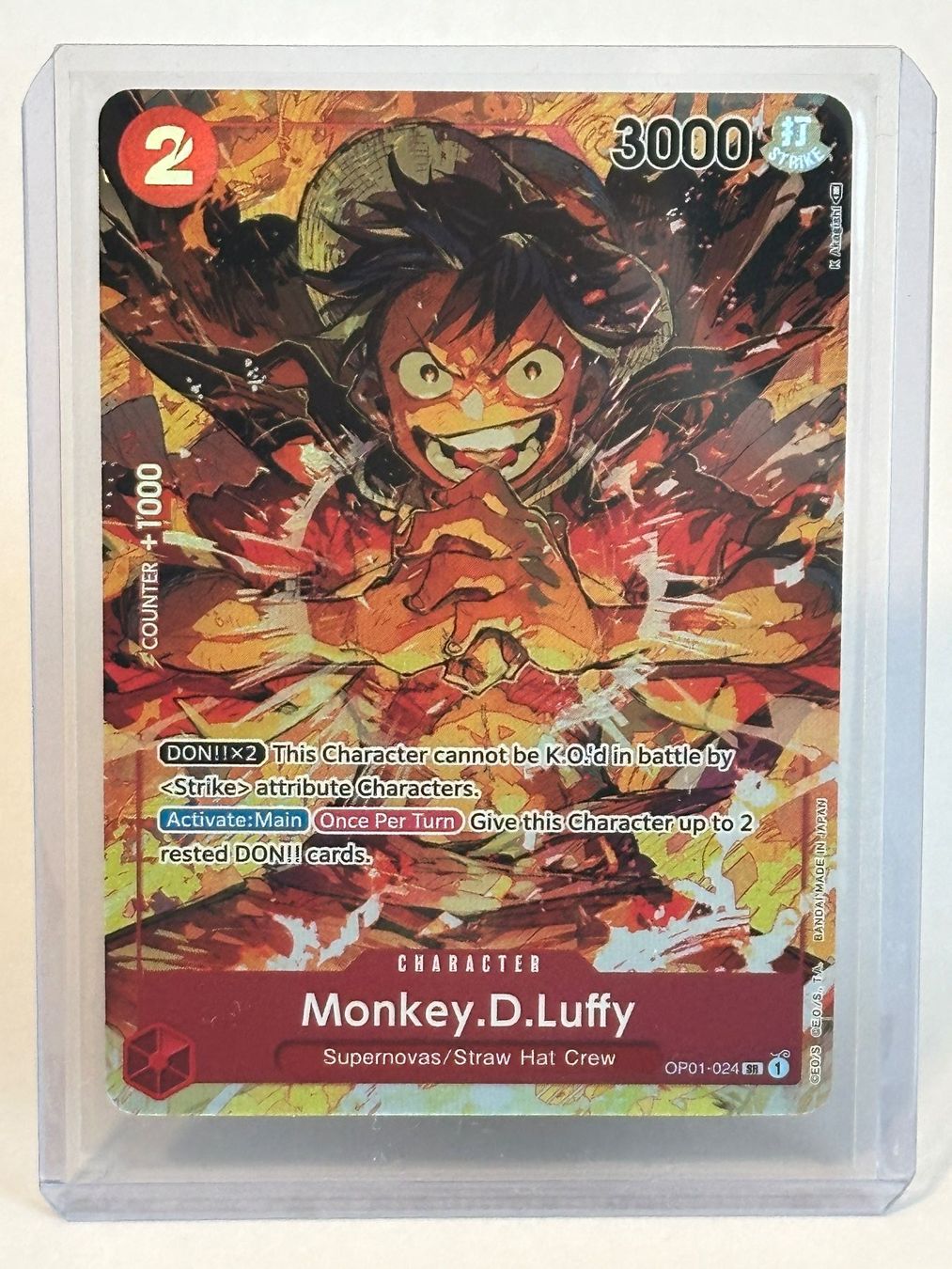 Monkey.D.Luffy OP01-024 V.2 – One Piece TCG – NM (Gebraucht) in ...
