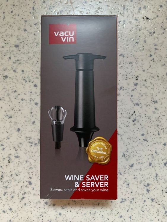 Vacuvin Vakuumpumpe Wine Server + 1 Ausgiesser Verschluss Sw | Kaufen auf Ricardo