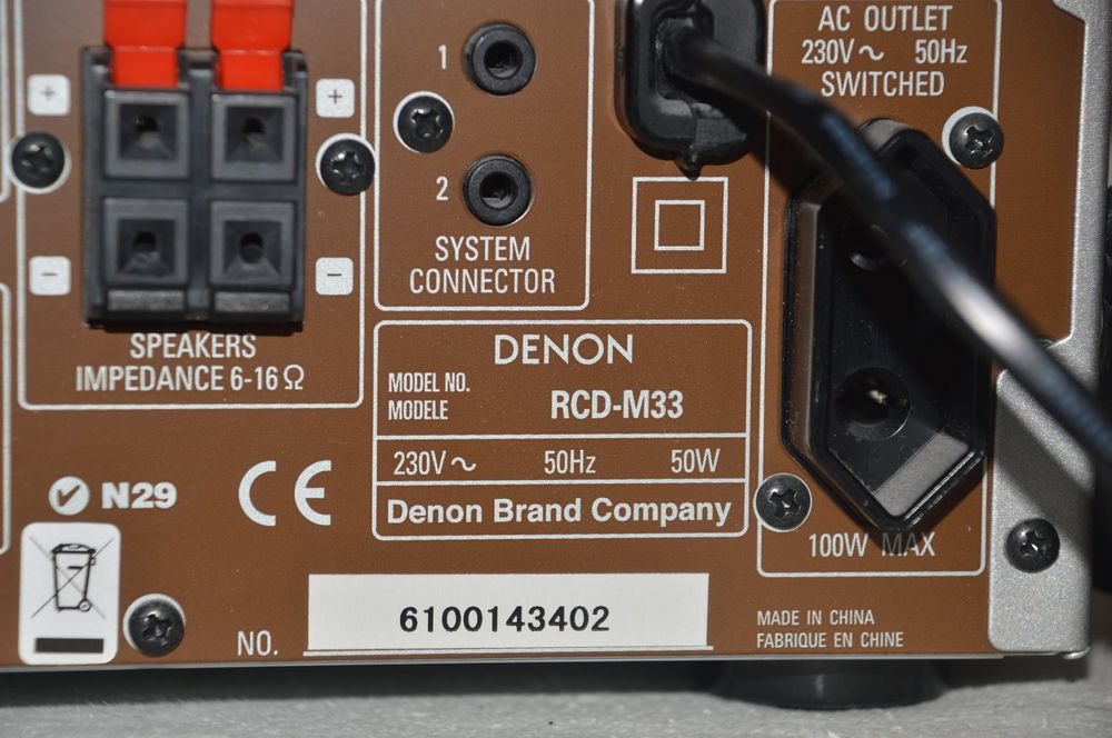 Stereoanlage Denon RCD M33 + Sony SS-CM100 chaîne stéréo (Gebraucht) in ...