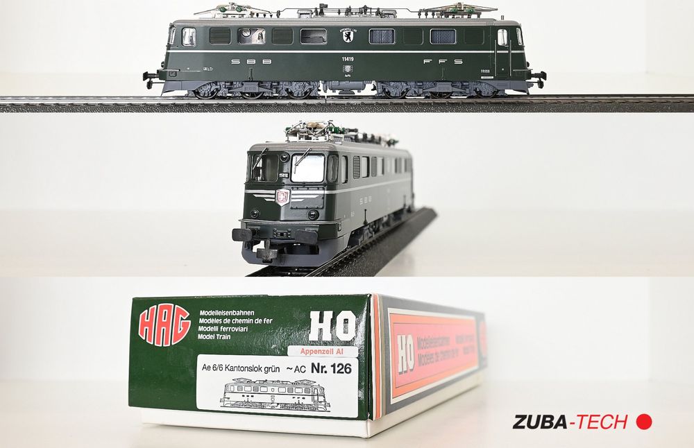 HAG 126 E-Lok Ae 6/6 "Appenzell AI" SBB WS Digital mit OVP (Gebraucht) in St. Gallen für CHF 400 ...