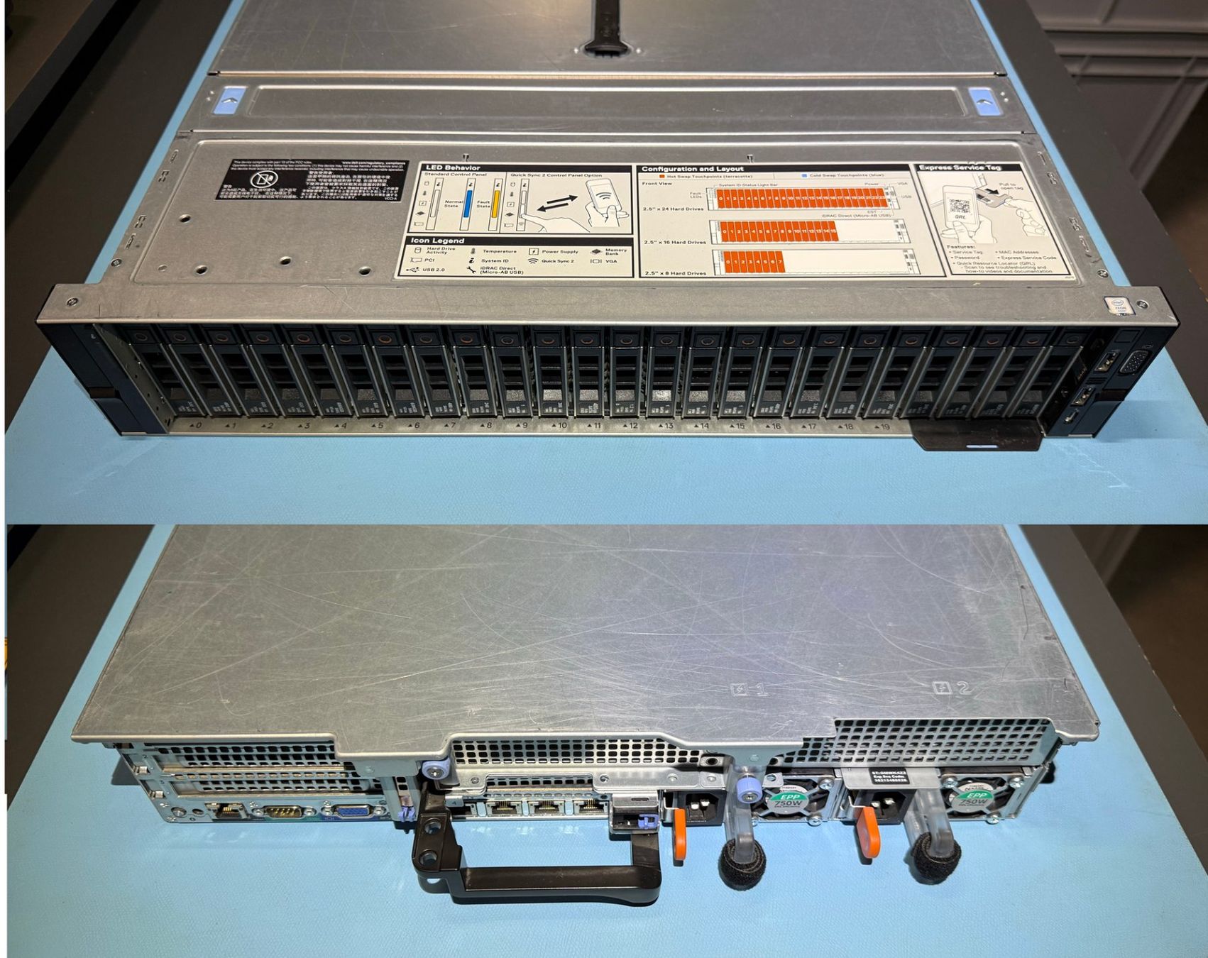 Dell R740XD, 2x Gold 6138 20C, 512GB, 28.8TB SAS, Rails (Gebraucht) in ...