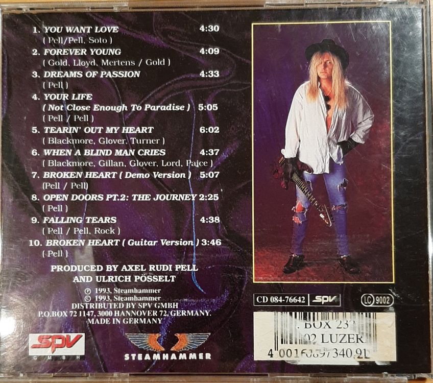 Axel Rudi Pell - The Ballads, DE Hard Rock CD Album 1993 (Gebraucht) in ...