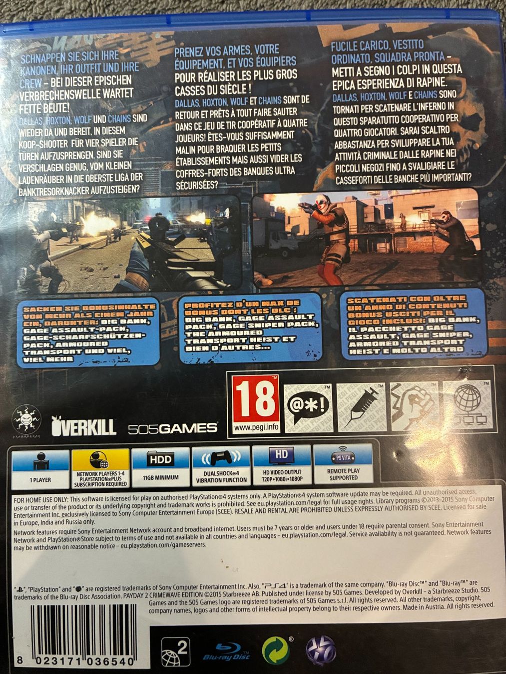 Pay Day 2 CrimeWave edition PS4 (D'occasion) à Le Locle pour CHF 5 ...