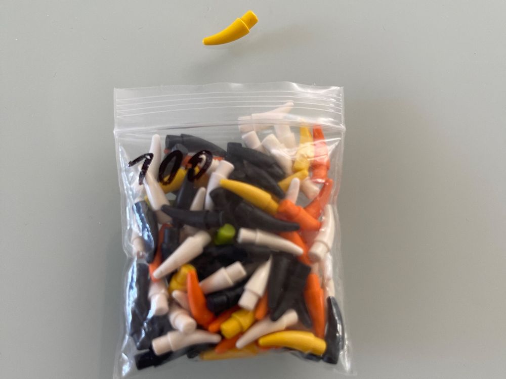 Lego 100 x Barb / Claw / Horn / Tooth - Small - 53451 | Kaufen auf Ricardo