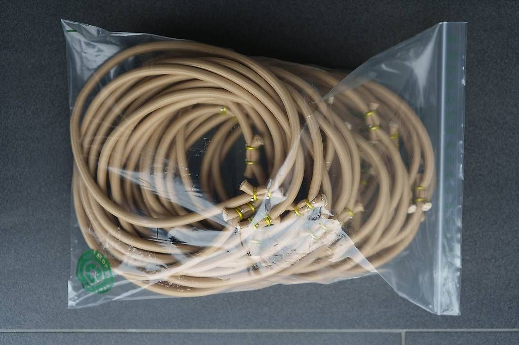 Seilringe, 36 Stk. für bellicon 112 cm, Beige, gelber Clip (Gebraucht ...