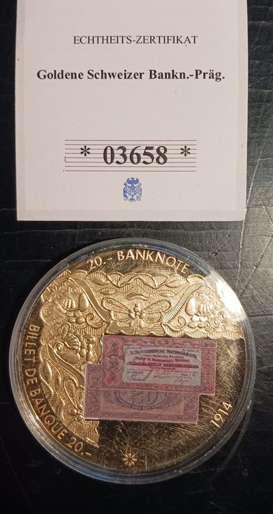 Sondermünze 20 Franken Banknote | Kaufen auf Ricardo
