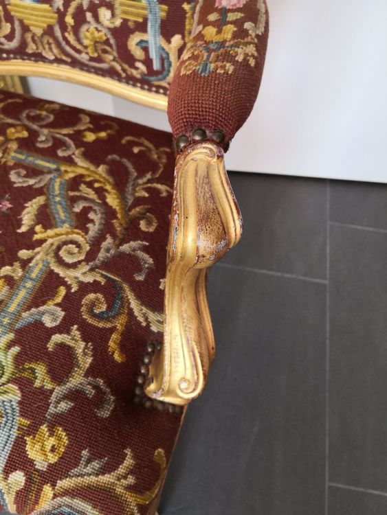 Antiker Barock-Fauteuil mit Gobelin | Kaufen auf Ricardo