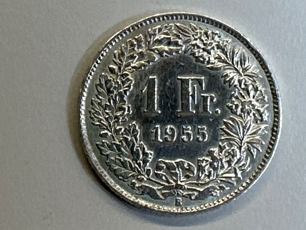 1 Fr. Silber Schweiz 1955 -vz | Kaufen auf Ricardo