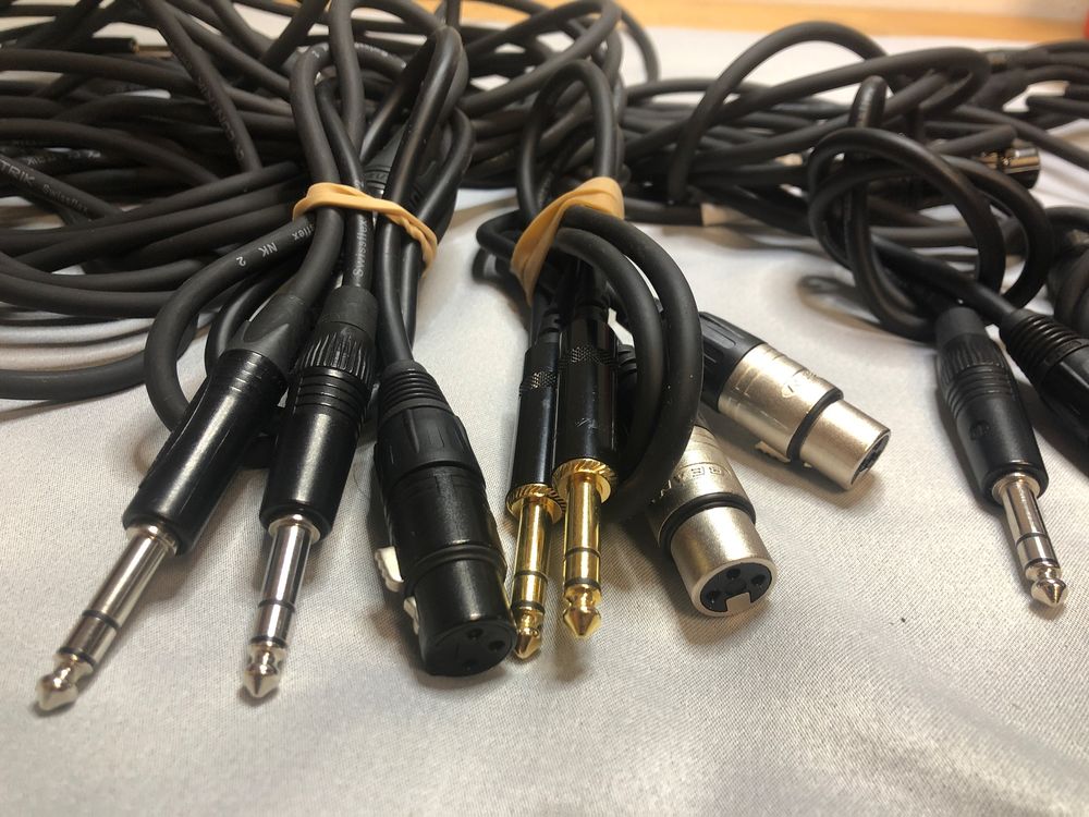 Diverse Studio-Kabel XLR, TRS, optisch, Midi, etc. | Kaufen auf Ricardo