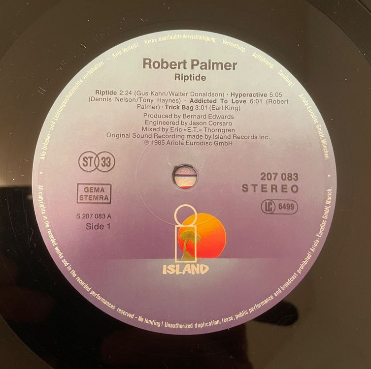 ROBERT PALMER - DOUBLE FUN / PRIDE / RIPTIDE - (3 Alben) (Gebraucht) in ...