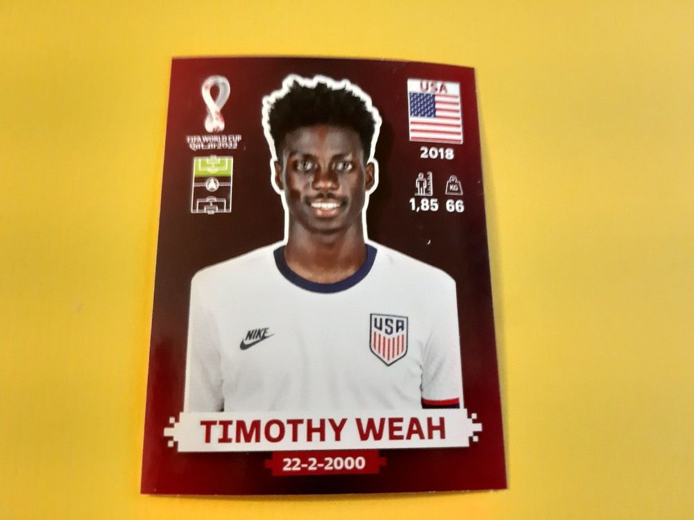 WM 2022 in Qatar USA Nr. 20 TIMOTHY WEAH | Kaufen auf Ricardo