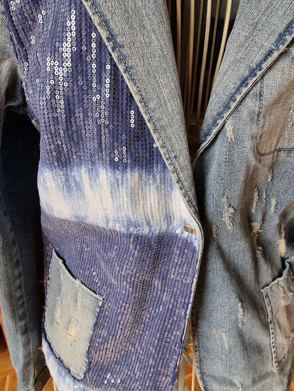 Veste jeans paillettes Manila Grace 38 (Neuf (Voir description)) à ...