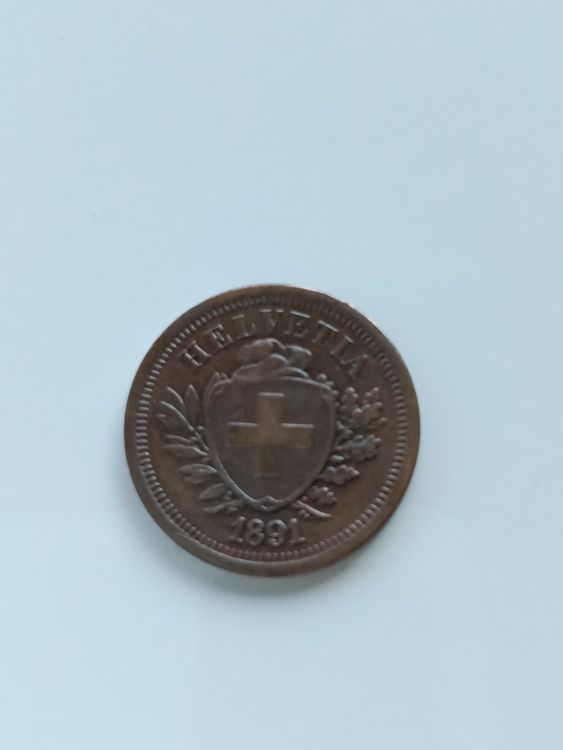 1 Rappen 1891 schmales Kreuz | Kaufen auf Ricardo
