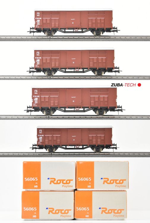 4x Roco 56065 Gedeckte Güterwagen der FS H0 GS mit OVP (Neu (gemäss Beschreibung)) in St. Gallen ...