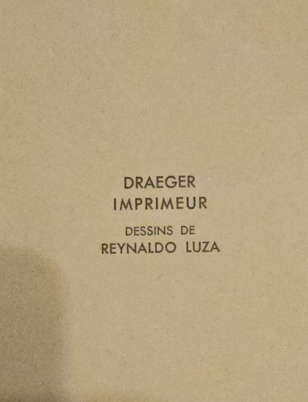 Dessin Revillon Frères Art Déco Draeger. Reynaldo Luza (Gebraucht) in ...