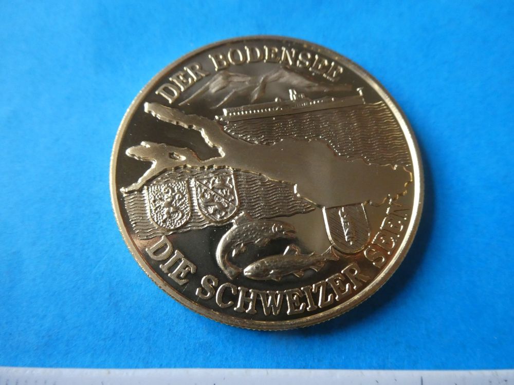 vergoldete Medaille 40 unzirkuliert, Bodensee (Neu (gemäss Beschreibung)) in Hinterforst für CHF ...