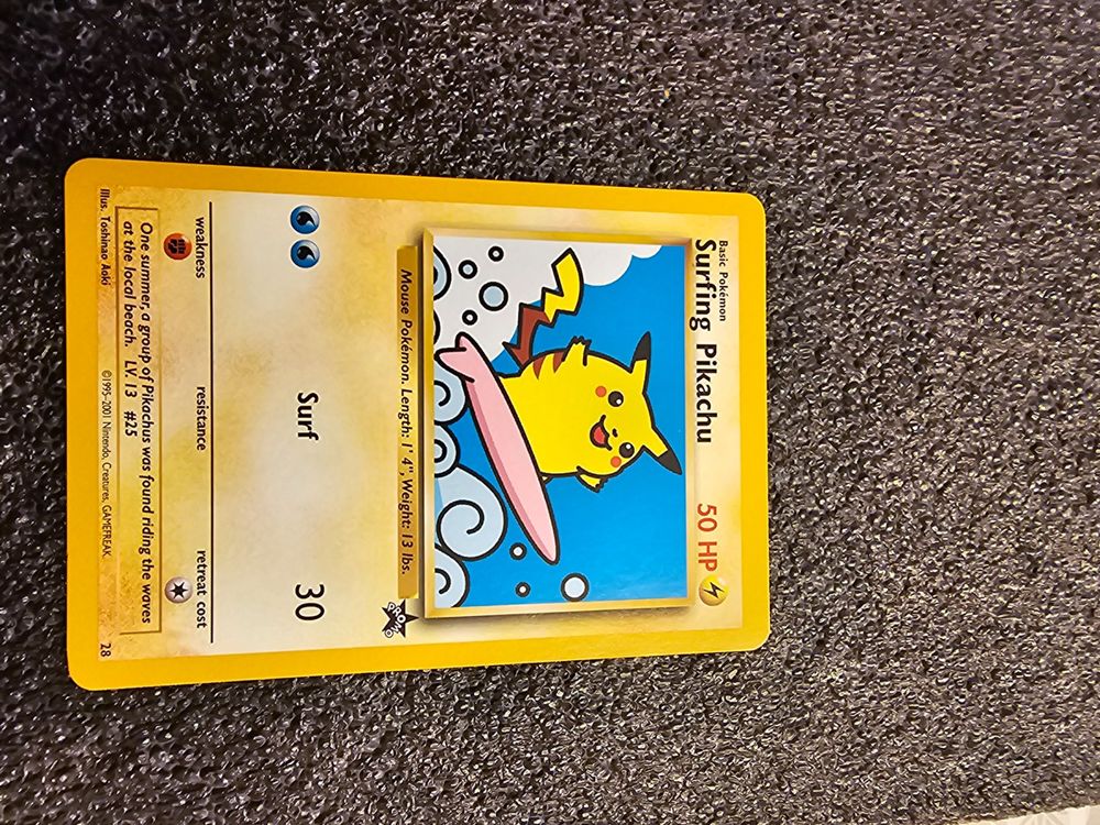 Pokemon surfing pikachu promo 28 (Gebraucht) in Fahrwangen für CHF 15 ...
