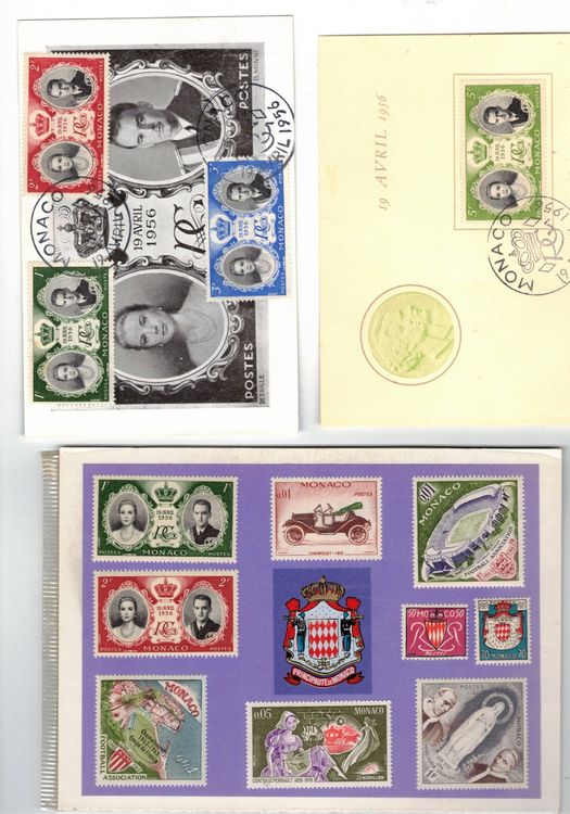 MONACO Briefmarken Ansichtskarten FDC ET J.F. Kennedy Fürst | Kaufen ...