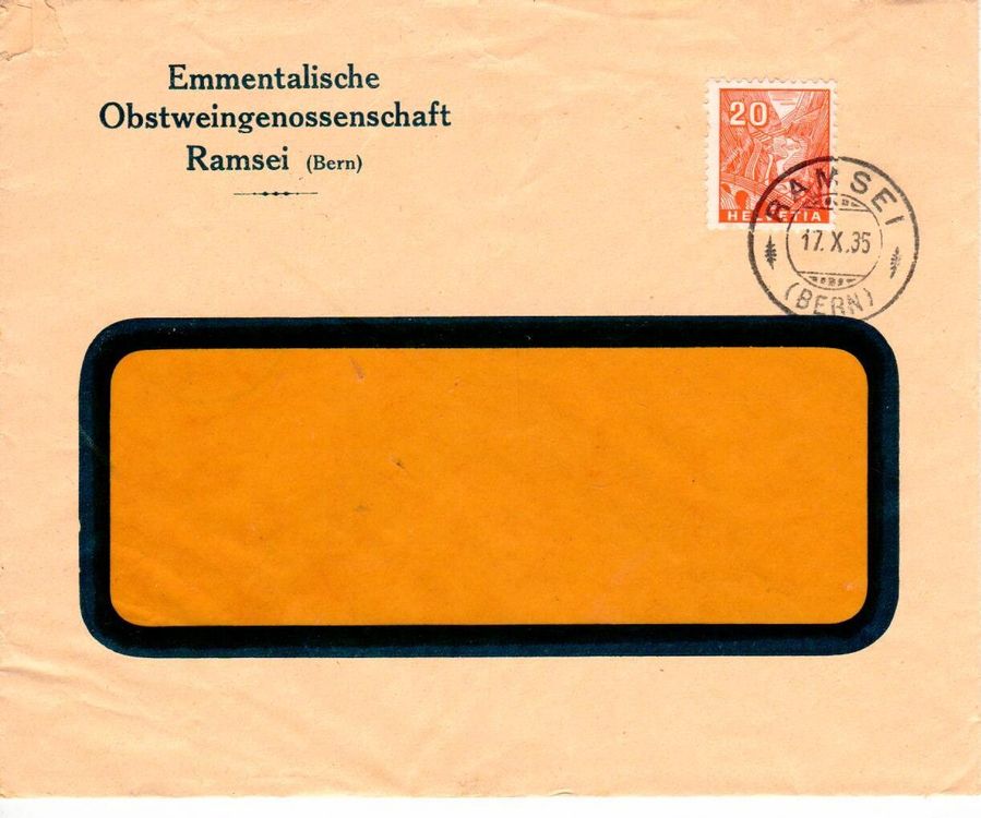 Emmentalische Obstweingenossenschaft Ramsei 1935 (Gebraucht) in ...