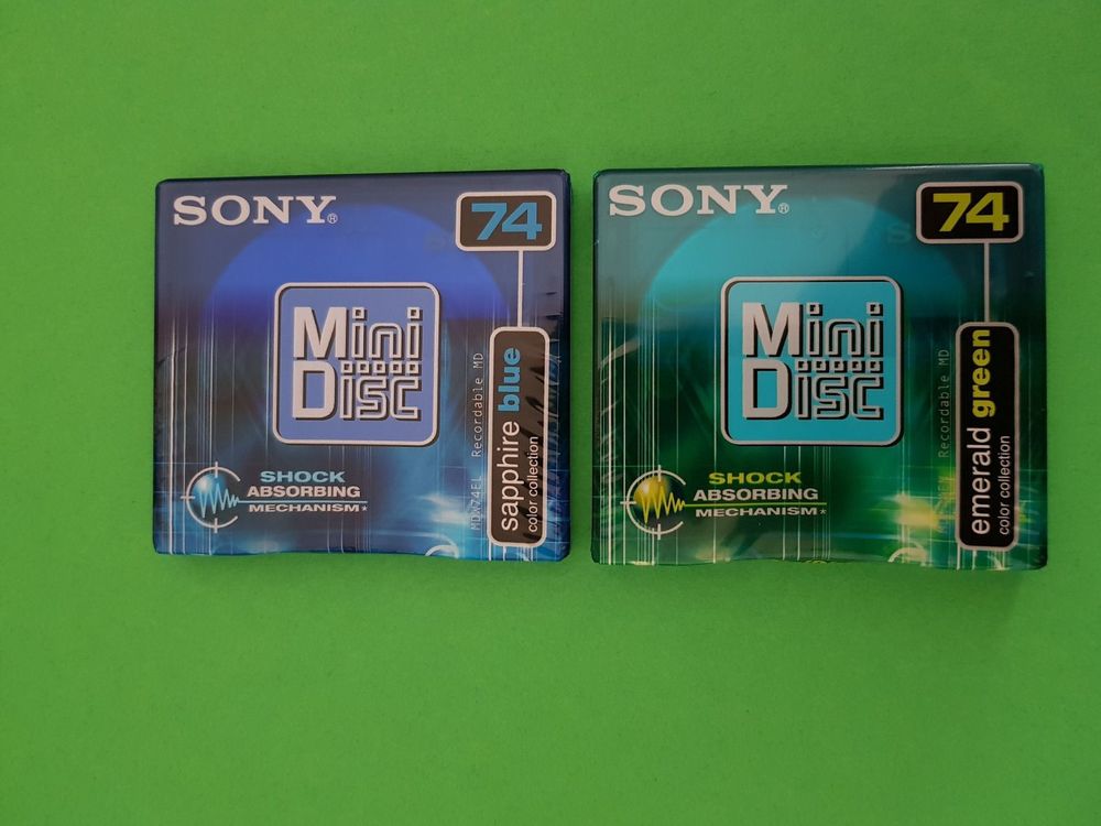 Sony MiniDisc, color collection, originalverpackt, 2 Stück | Kaufen auf ...