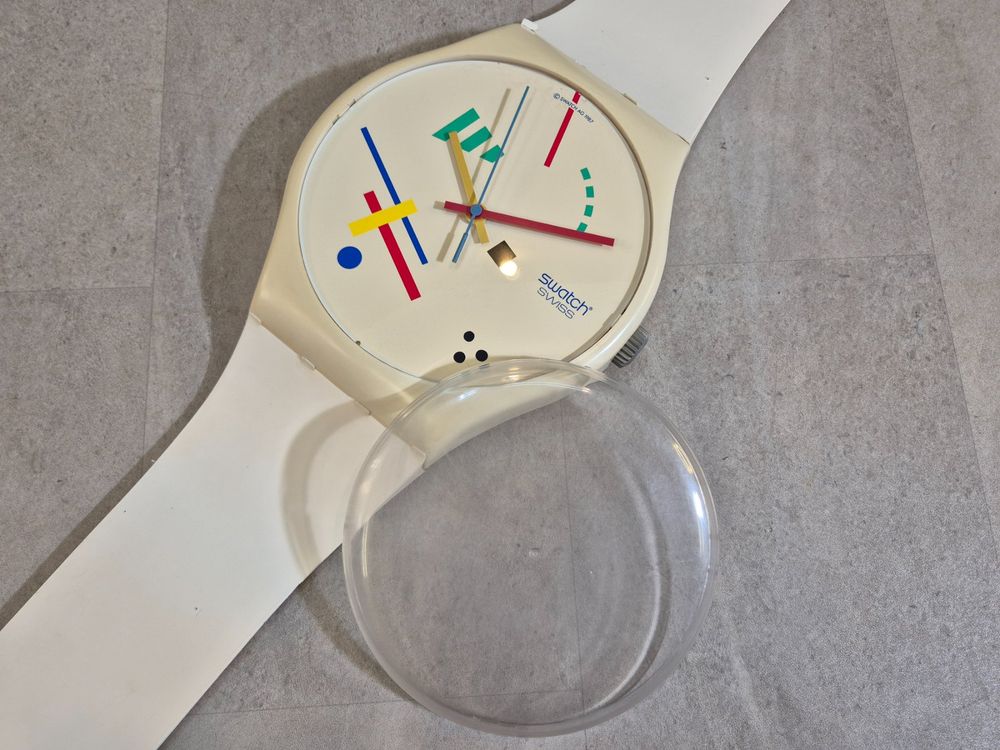 1987 Swatch Lady Maxi Watch XL Armbanduhr Suisse Made (Gebraucht) in ...