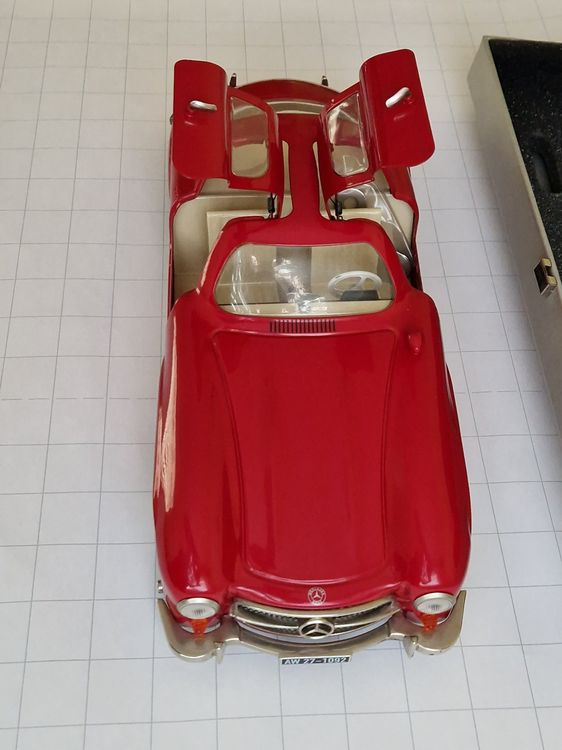 Märklin Mercedes 300 SL rot No 1092 1/16 Blechmodell v. 1993 (Neu ...