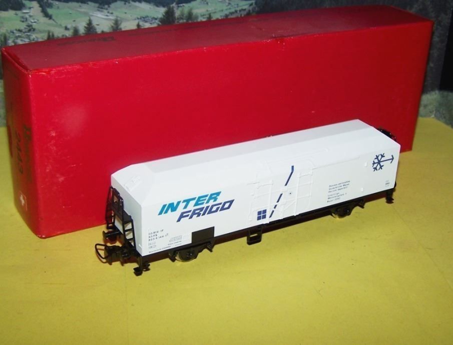 Rivarossi H0 2443 Interfrigo Kühlwagen, HB Chiasso, DC, neu (Neu und ...