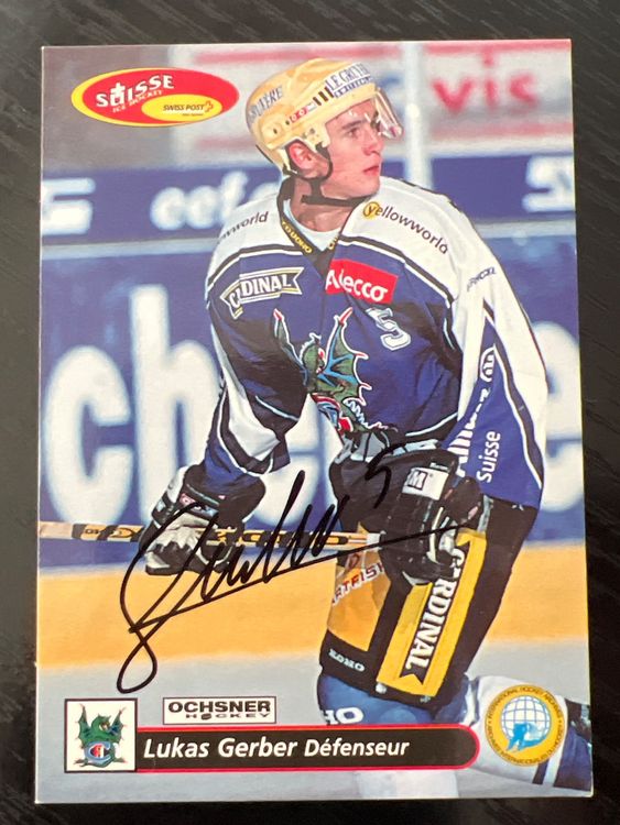 Lukas Gerber Original Autogramm HCFG Fribourg Gotteron NLA (Gebraucht) in Heimberg für CHF 3 ...