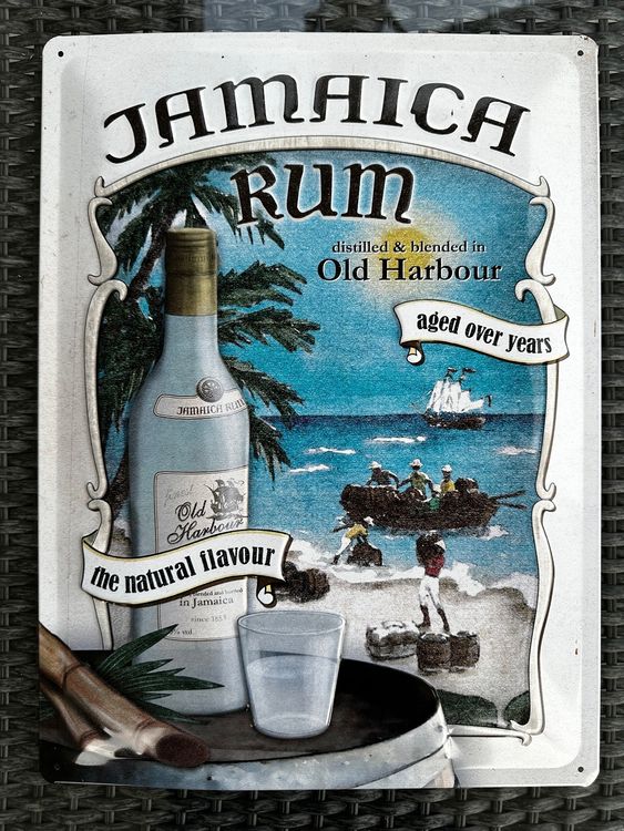 Jamaica Rum Schild aus Blech | Kaufen auf Ricardo