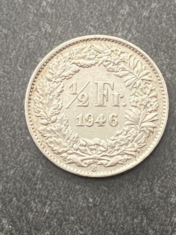 Highlight Silber 50Rp. 1946 Abart gleichstehend (Gebraucht) in Büttikon AG für CHF 87 – mit ...