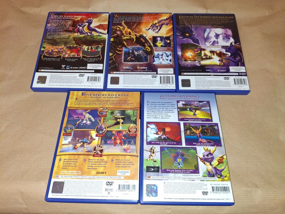 Spyro the Dragon PS2 Sammlung 5 Games: Hero's Tail + Dawn .. (Gebraucht ...