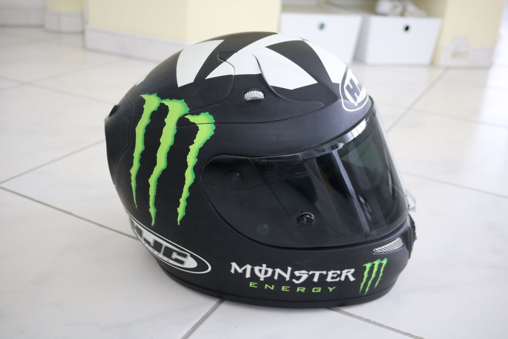 HJC Motorradhelm Helm Monster Energy Edition Motorrad Töff (Neu (gemäss ...