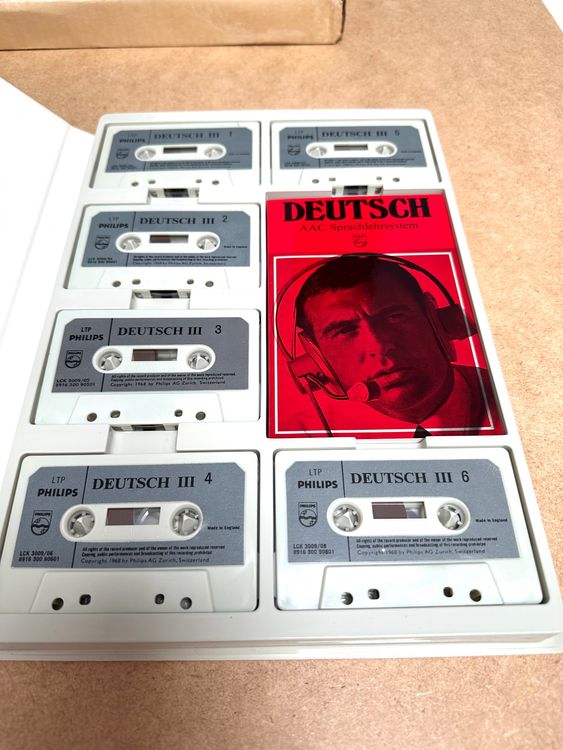 Cassettes audio / Deutsch I II III / Philips AAC vintage (Gebraucht) in ...