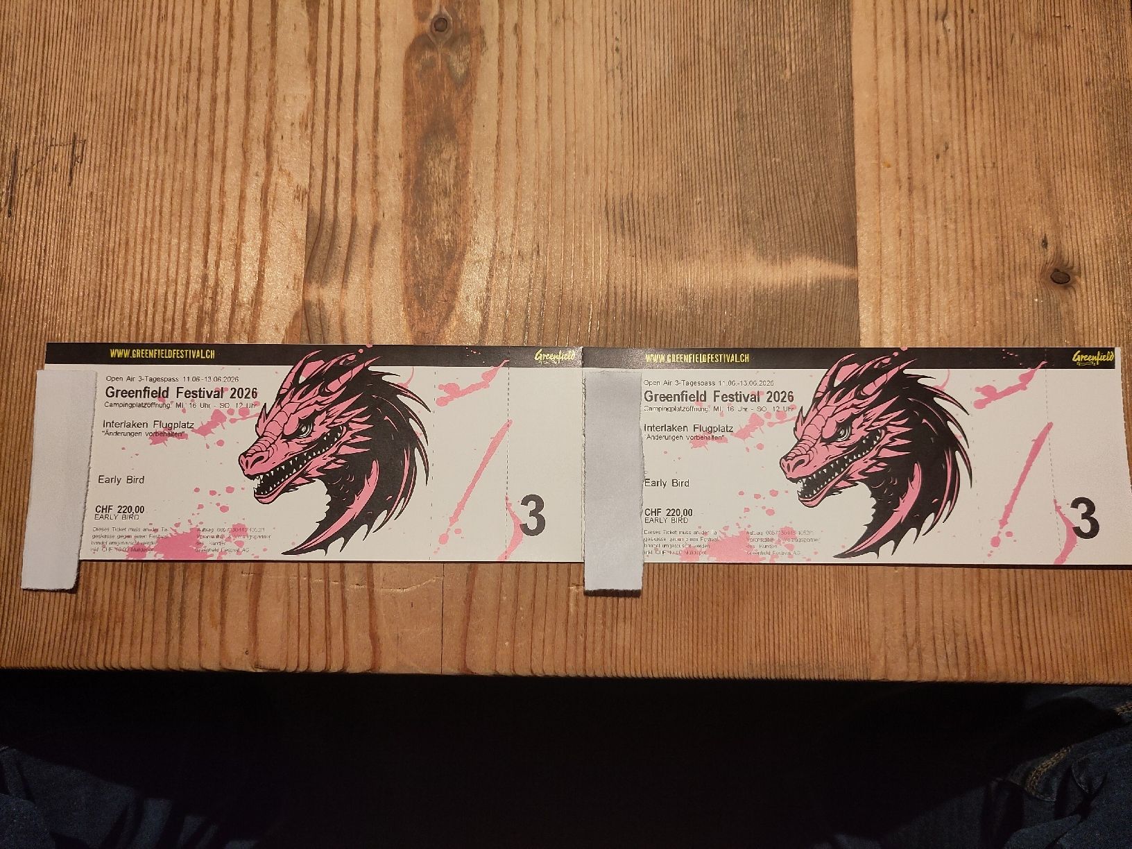 Greenfield Festival 2026 2x 3-Tagespass (Neu und originalverpackt) in ...