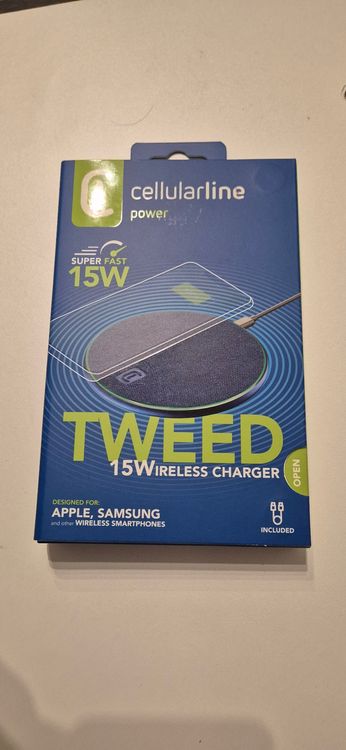 Cellularline 15W Tweed Wireless Charger NEU | Kaufen auf Ricardo