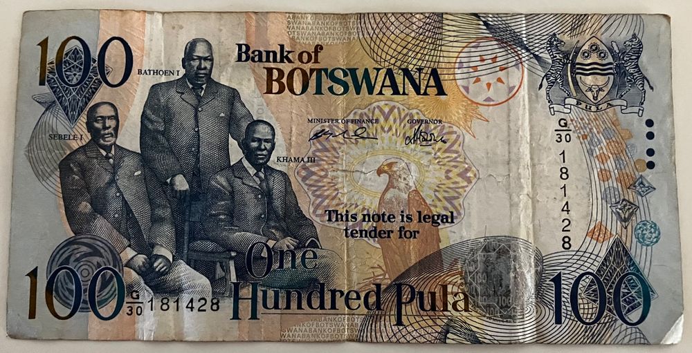 Botswana 100 Pula (Gebraucht) in für CHF 18.4 – mit Lieferung auf ...