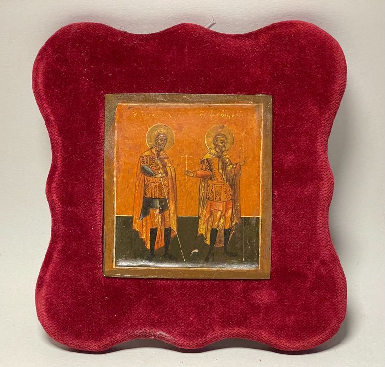 Russland - Ikone - Märtyrer Nikita und Feodor - um 1800 | Kaufen auf Ricardo