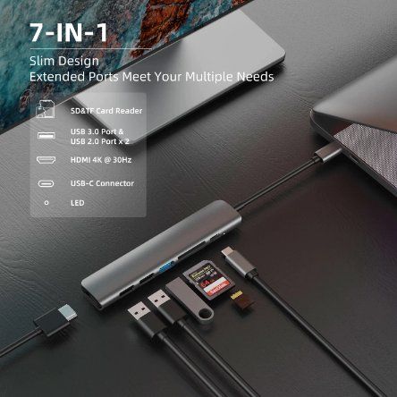 USB-C / 7 in 1 Hub | Kaufen auf Ricardo