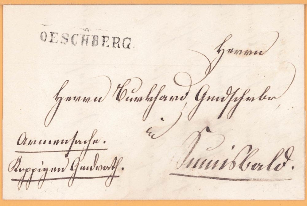 Vorphila Oeschberg - Sumiswald 1848 (Gebraucht) in Bazenheid für CHF 8 ...