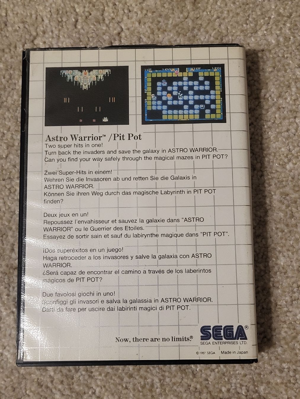 Astro Warrior / Pit Pot - Sega Master System (komplett) (Gebraucht) in ...