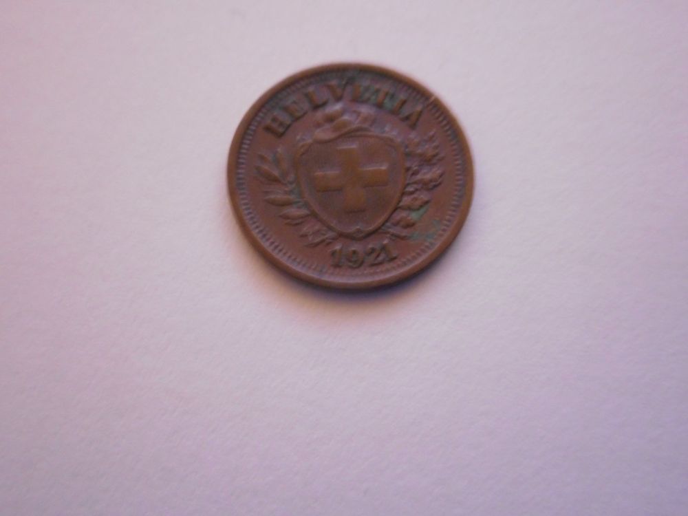 1 Rp. 1921 (Gebraucht) in Kriegstetten für CHF 1.75 – mit Lieferung auf Ricardo kaufen