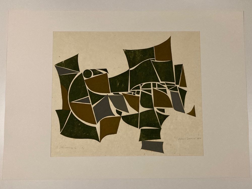 Oskar Dalvit 1951 (1911-1975) Holzschnitt signiert 1/4 | Kaufen auf Ricardo