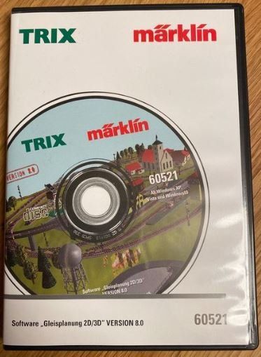 Märklin 60521 Gleisplanung 2D/3D CD Software Version 8.0 (Gebraucht) in ...
