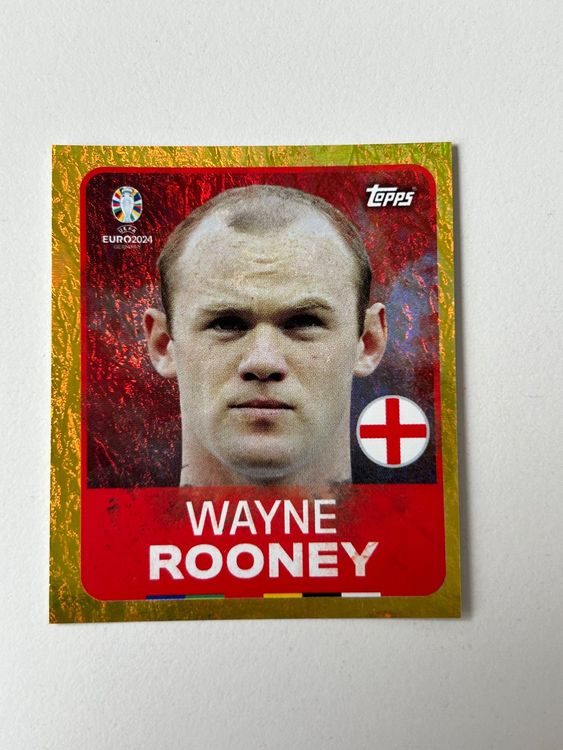 Topps Euro 2024 Gold Legend Wayne Rooney Sticker | Kaufen auf Ricardo