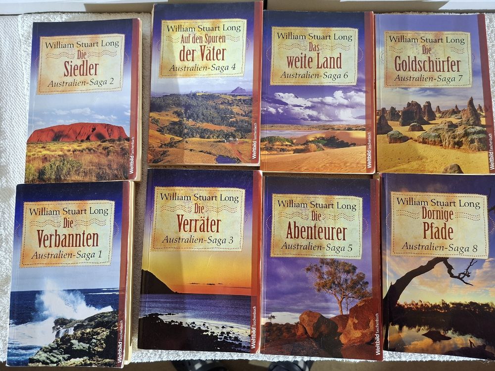 William Stuart Long, Australien Saga, alle 8 Bücher (Gebraucht) in ...