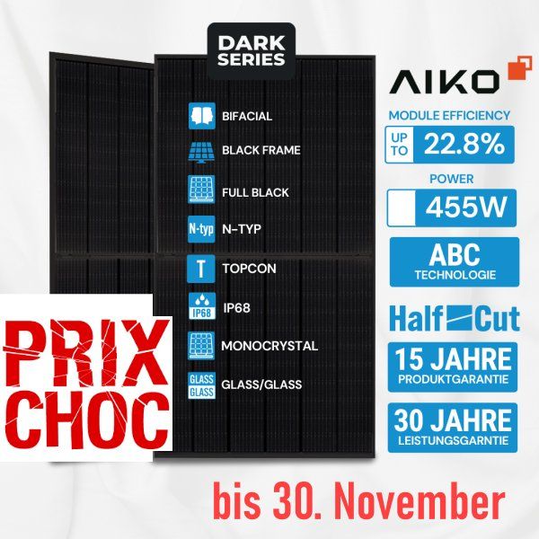 AIKO Neostar 2S+ 455W All-Black SolarPanels (Neu und originalverpackt ...
