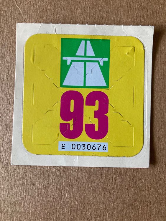 Autobahn Vignette 1993 (Neu und originalverpackt) in Oberengstringen für CHF 13 – mit Lieferung ...